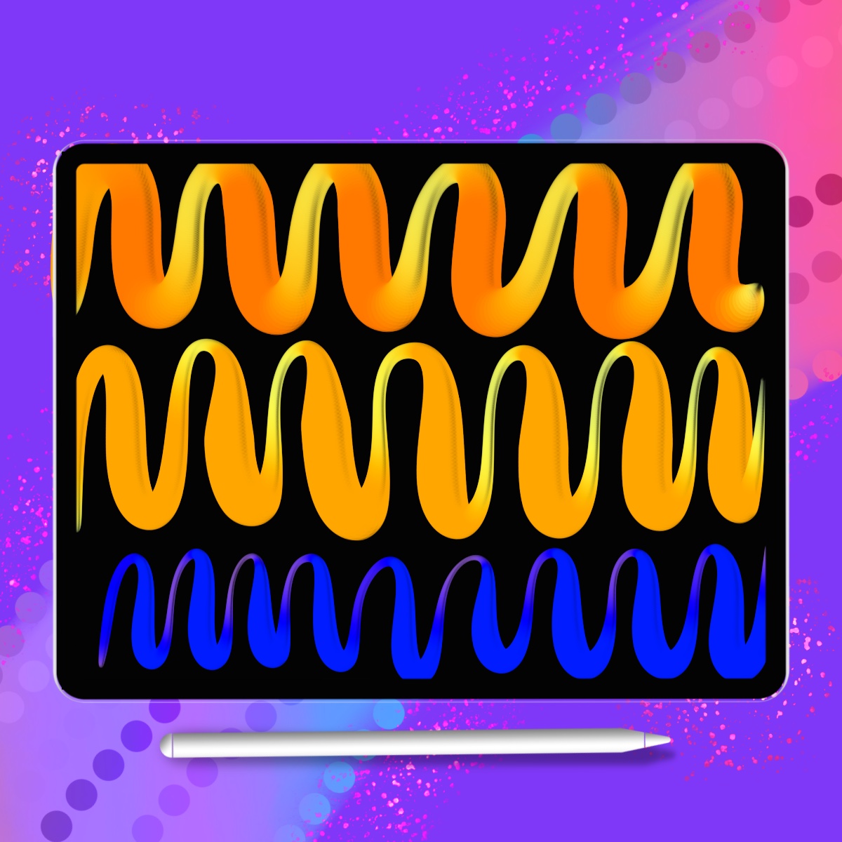 Pretty Intense Brush | 3D Procreate Brush for Lettering & Doodling ...